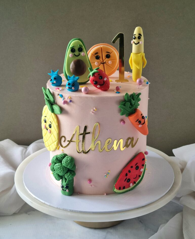 Dancing Fruits Themed Cake | Cakes by Mehwish